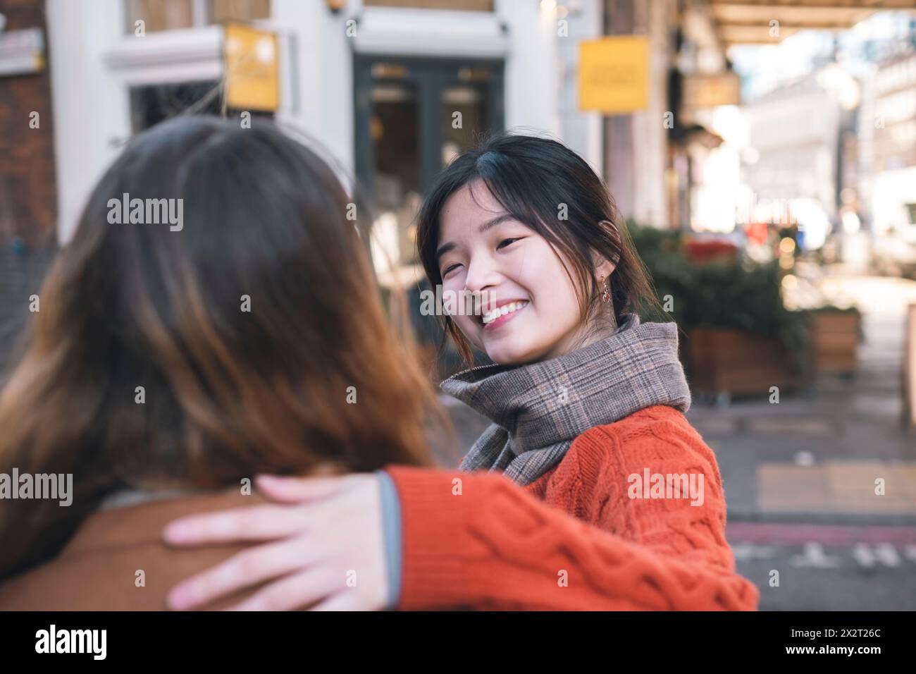 Group woman talking communication hi-res stock photography and images ...