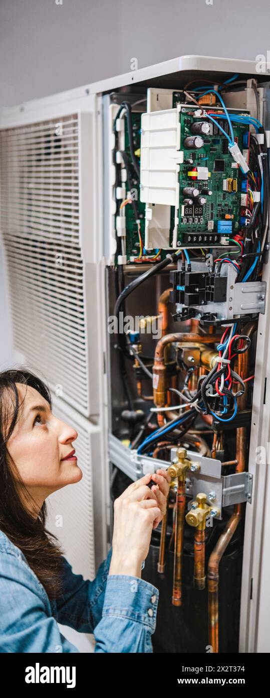 Female hand air conditioner hi-res stock photography and images - Alamy