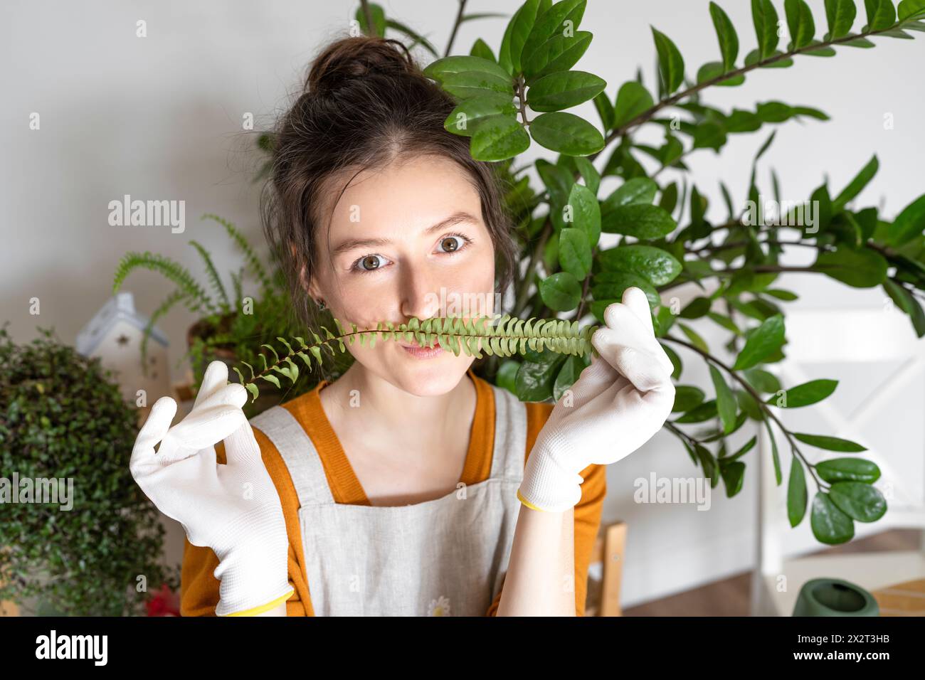 Woman mustache natural hi-res stock photography and images - Alamy