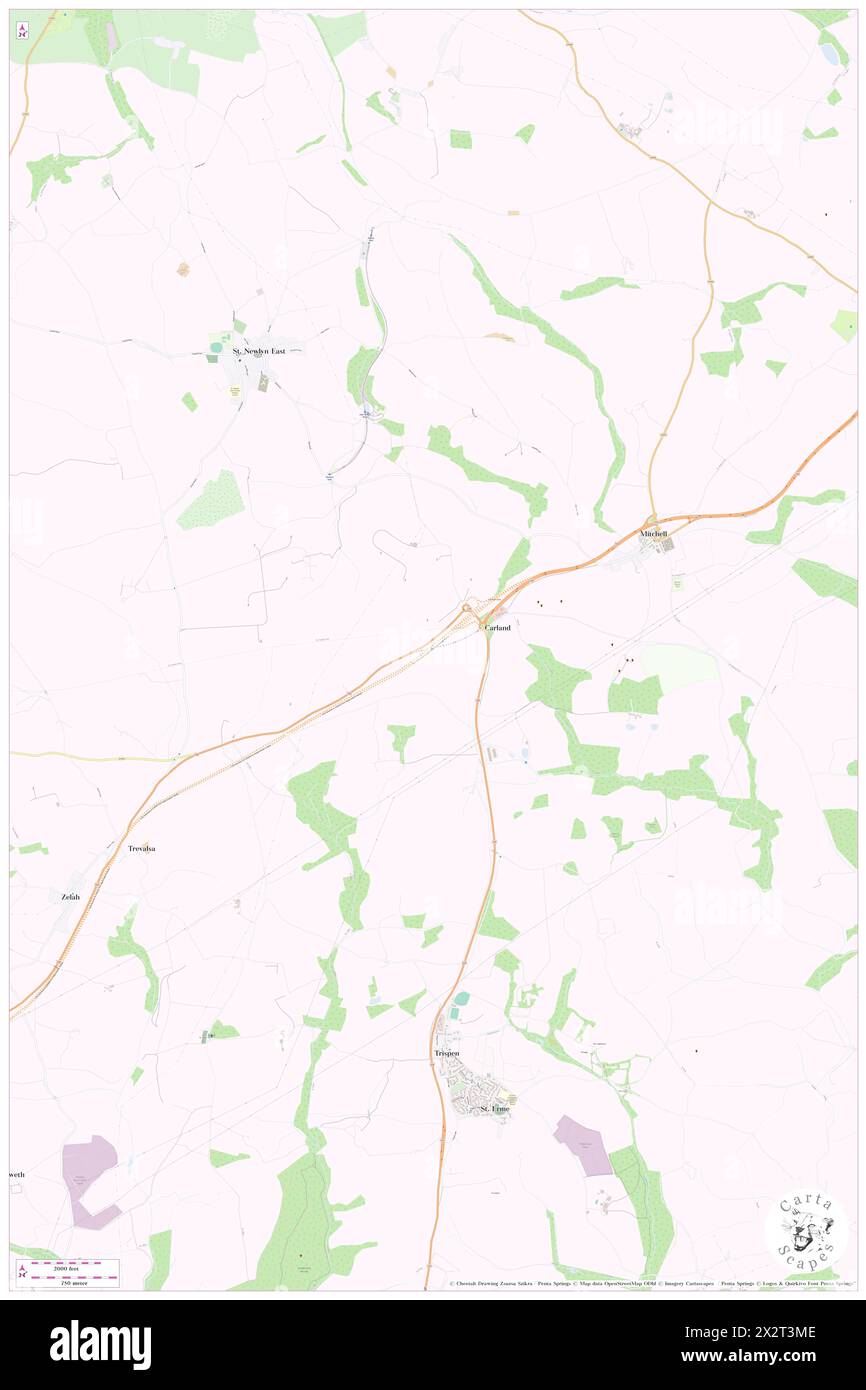 Carland Cross Hill, Cornwall, GB, United Kingdom, England, N 50 20' 39 ...