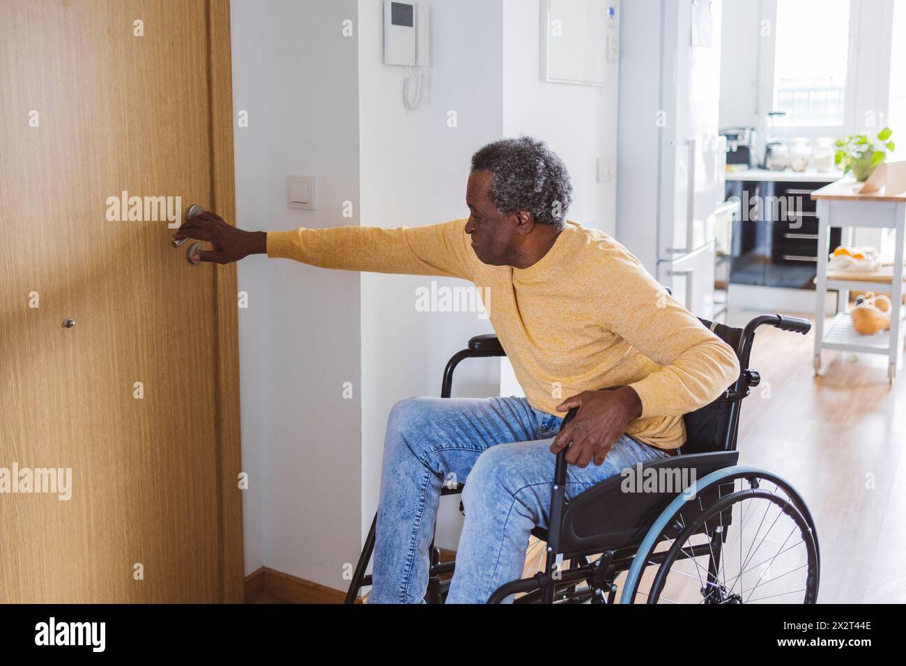 African wheelchair door hi-res stock photography and images - Alamy