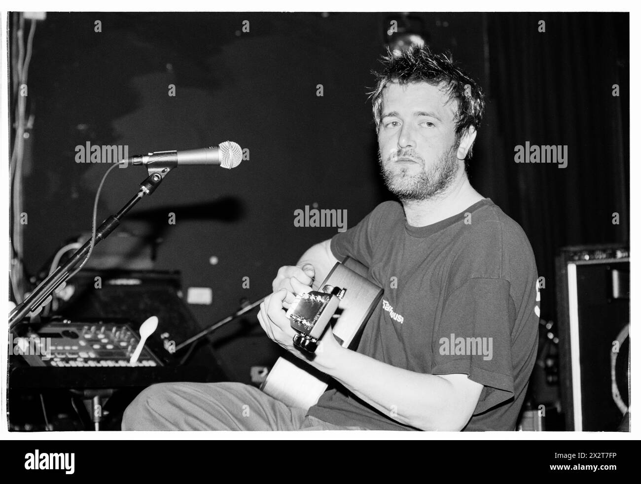 GUY GARVEY, ELBOW, YOUNG, 2001: A young Guy Garvey of the British rock ...