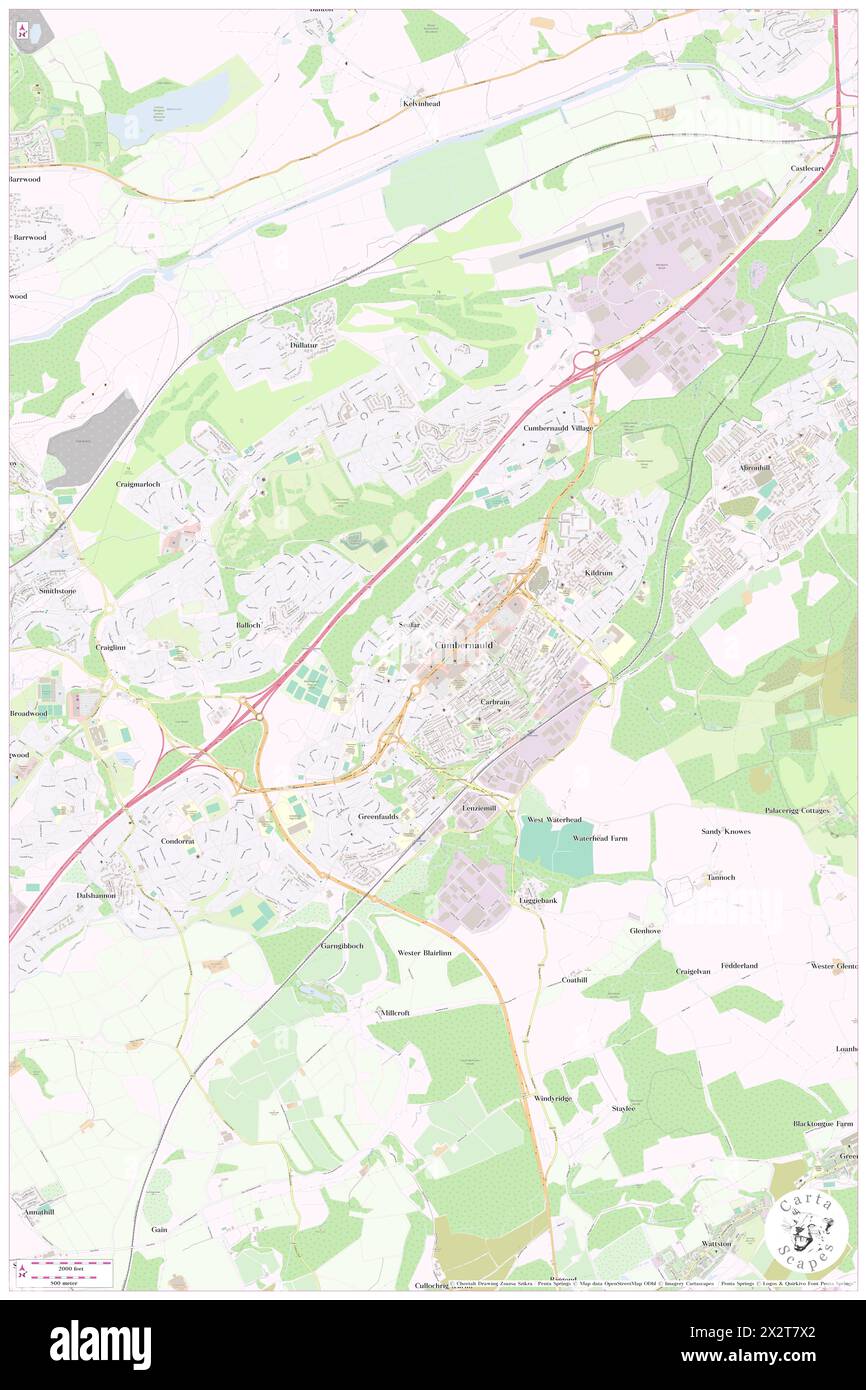 Cumbernauld Hill, North Lanarkshire, GB, United Kingdom, Scotland, N 55 ...