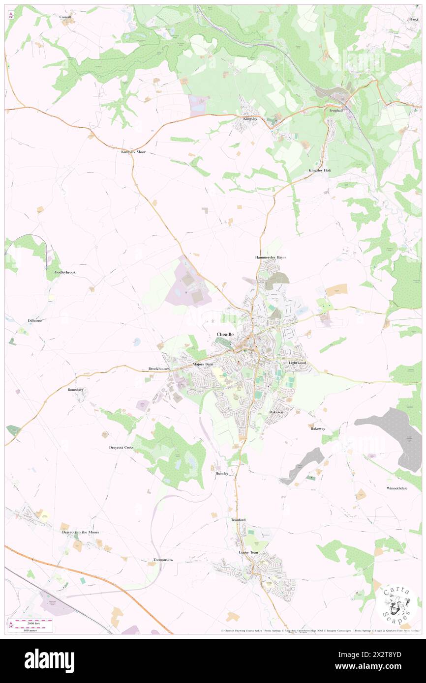 Cheadle map hi-res stock photography and images - Alamy