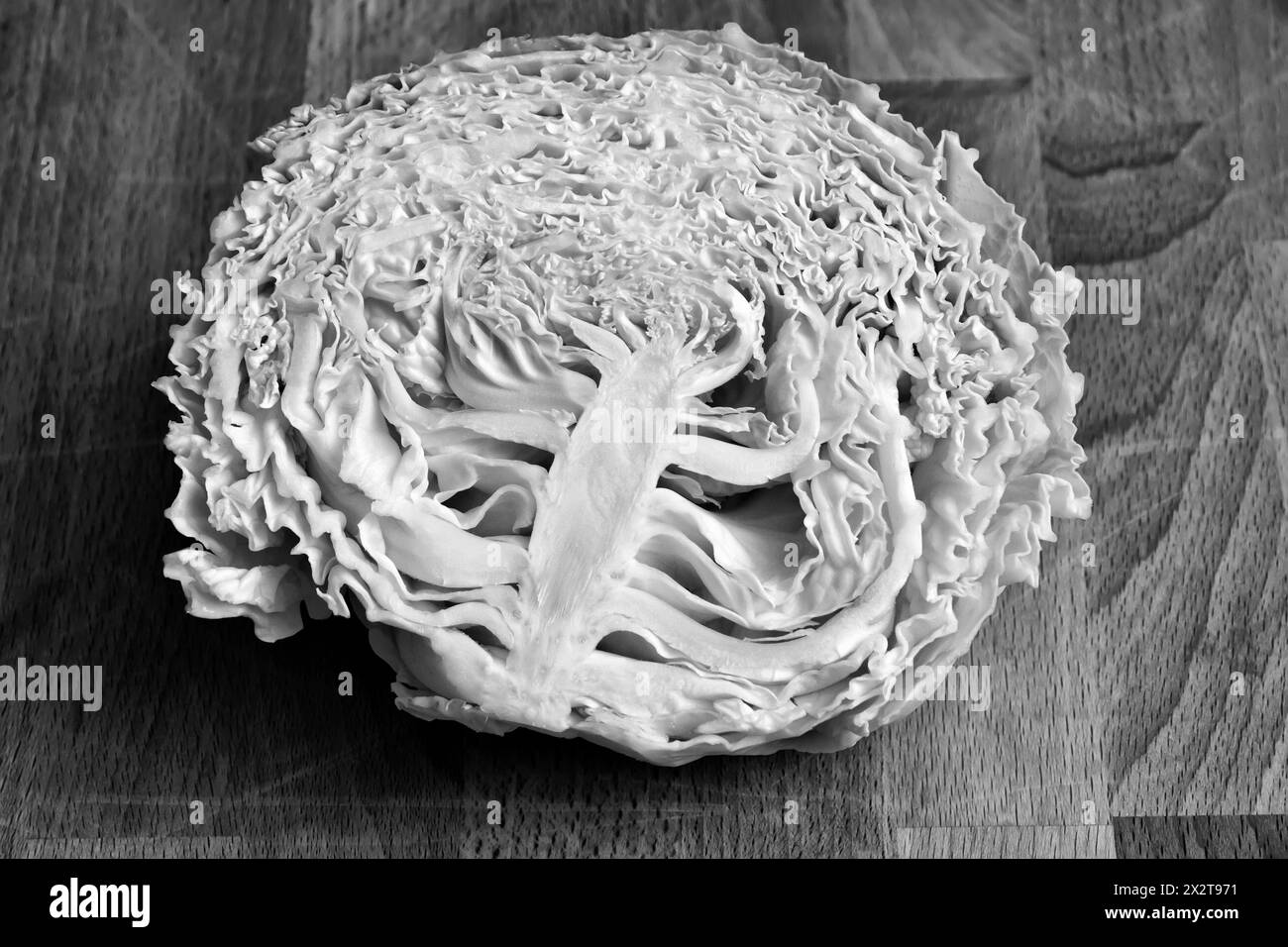 Food fresh cabbage Black and White Stock Photos & Images - Alamy