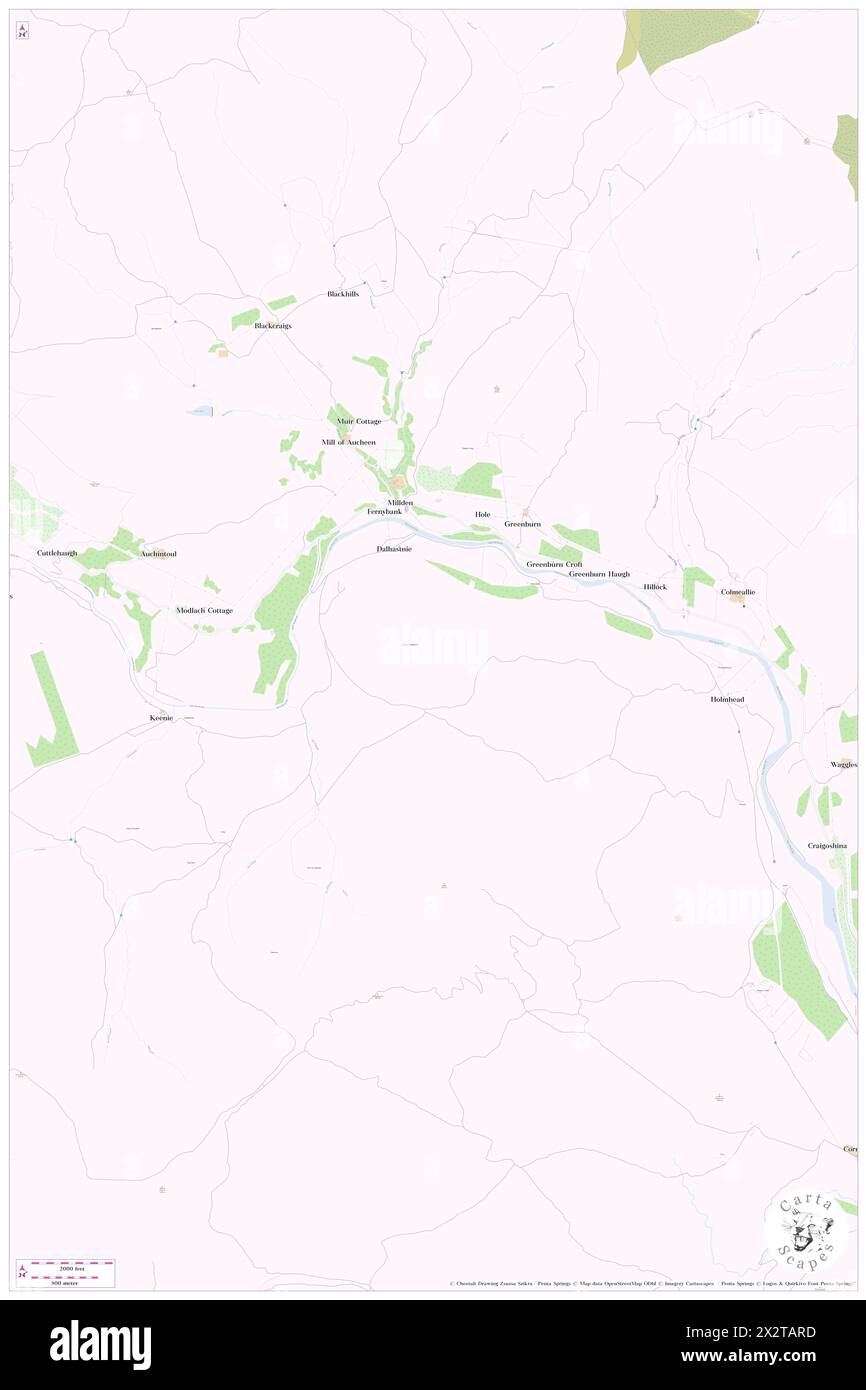 Craig of Dalhastnie, Angus, GB, United Kingdom, Scotland, N 56 53' 22 ...