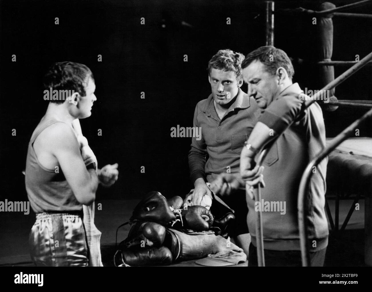 LESZEK DROGOSZ DANIEL OLBRYCHSKI and TADEUS KALINOWSKI in BOKSER ...