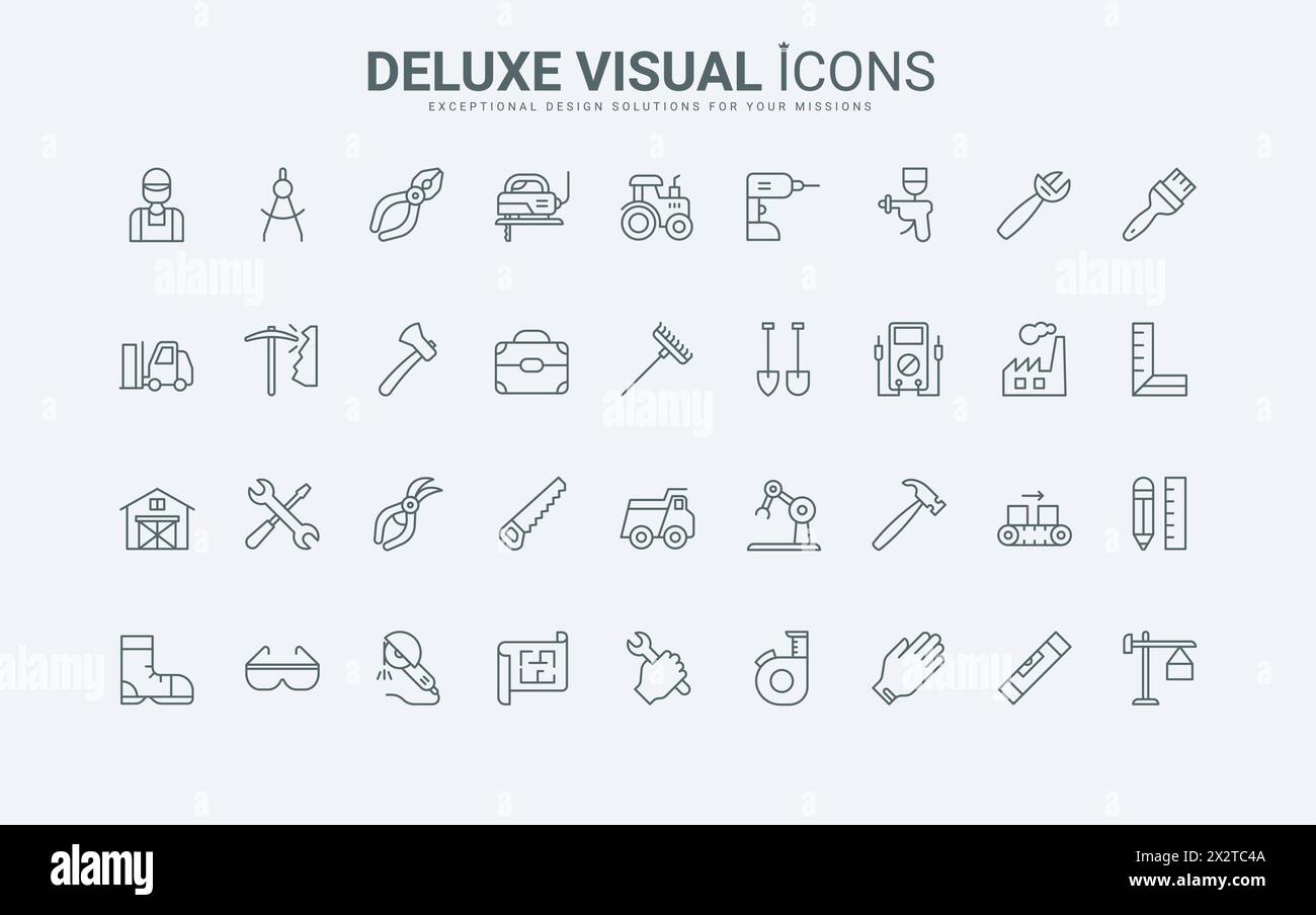 Symbols of maintenance service and tools to build and repair house ...