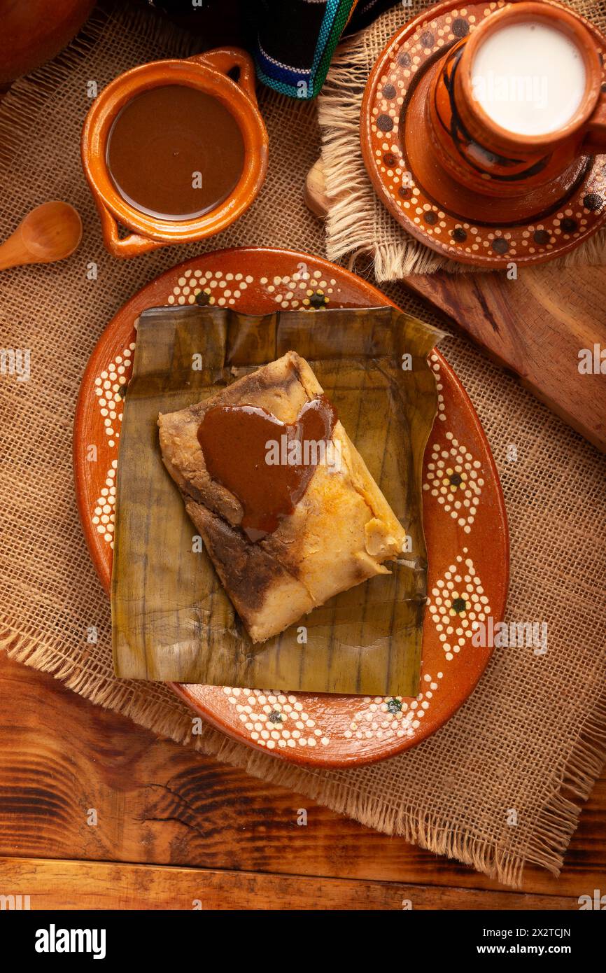 Oaxacan Tamale. Prehispanic dish typical of Mexico and some Latin ...