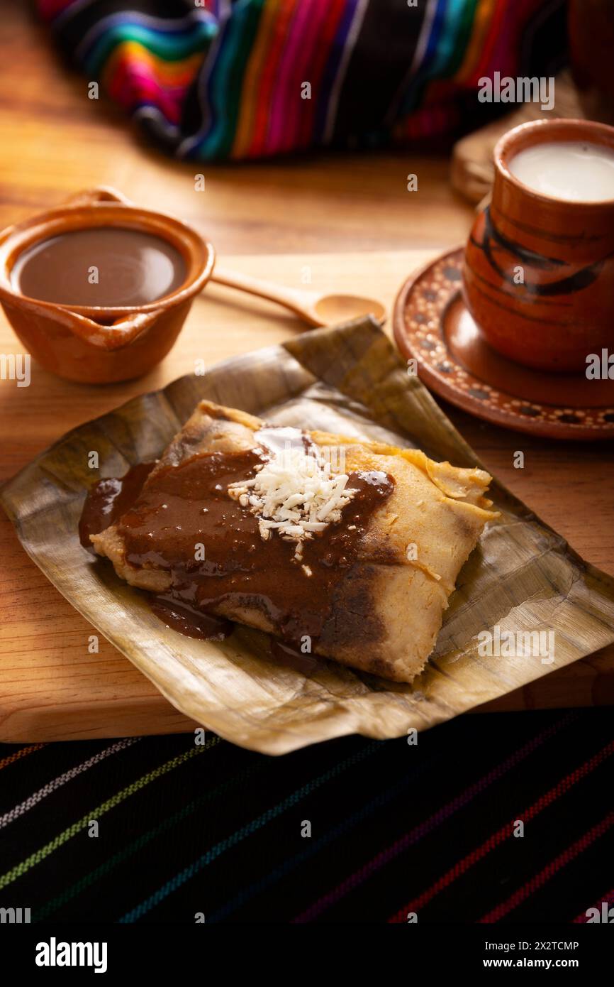 Oaxacan Tamale. Prehispanic dish typical of Mexico and some Latin ...