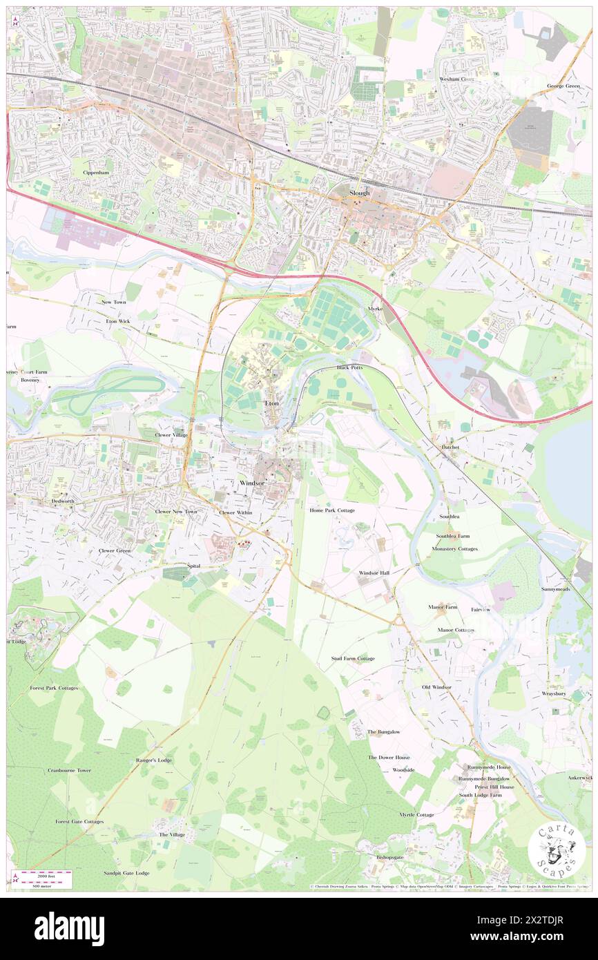 Windsor castle map hi-res stock photography and images - Alamy