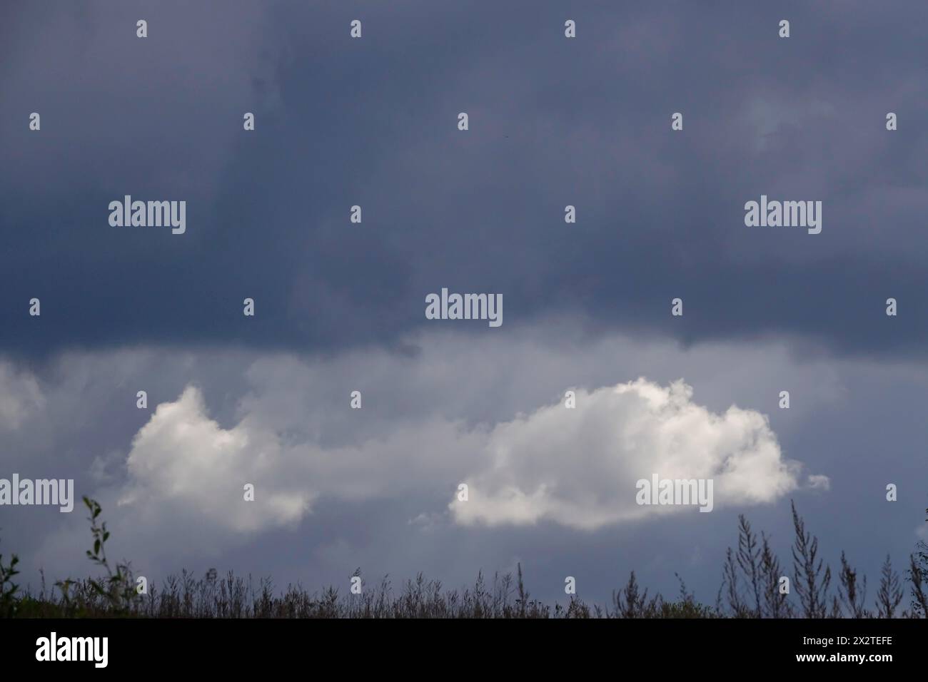 Cloudy sky, weather in April, Germany Stock Photo - Alamy