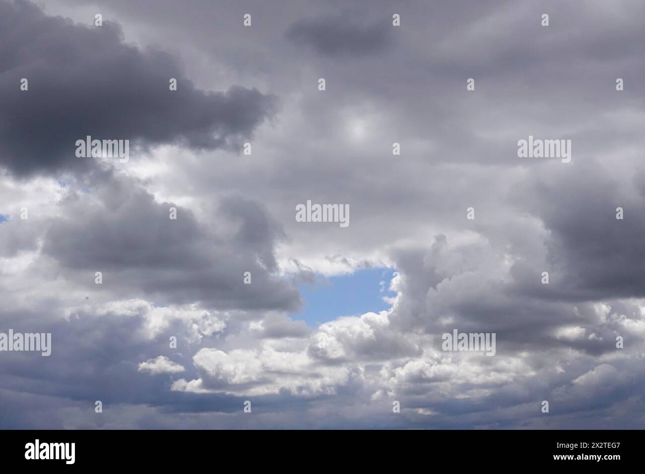 Cloudy sky, weather in April, Germany Stock Photo - Alamy