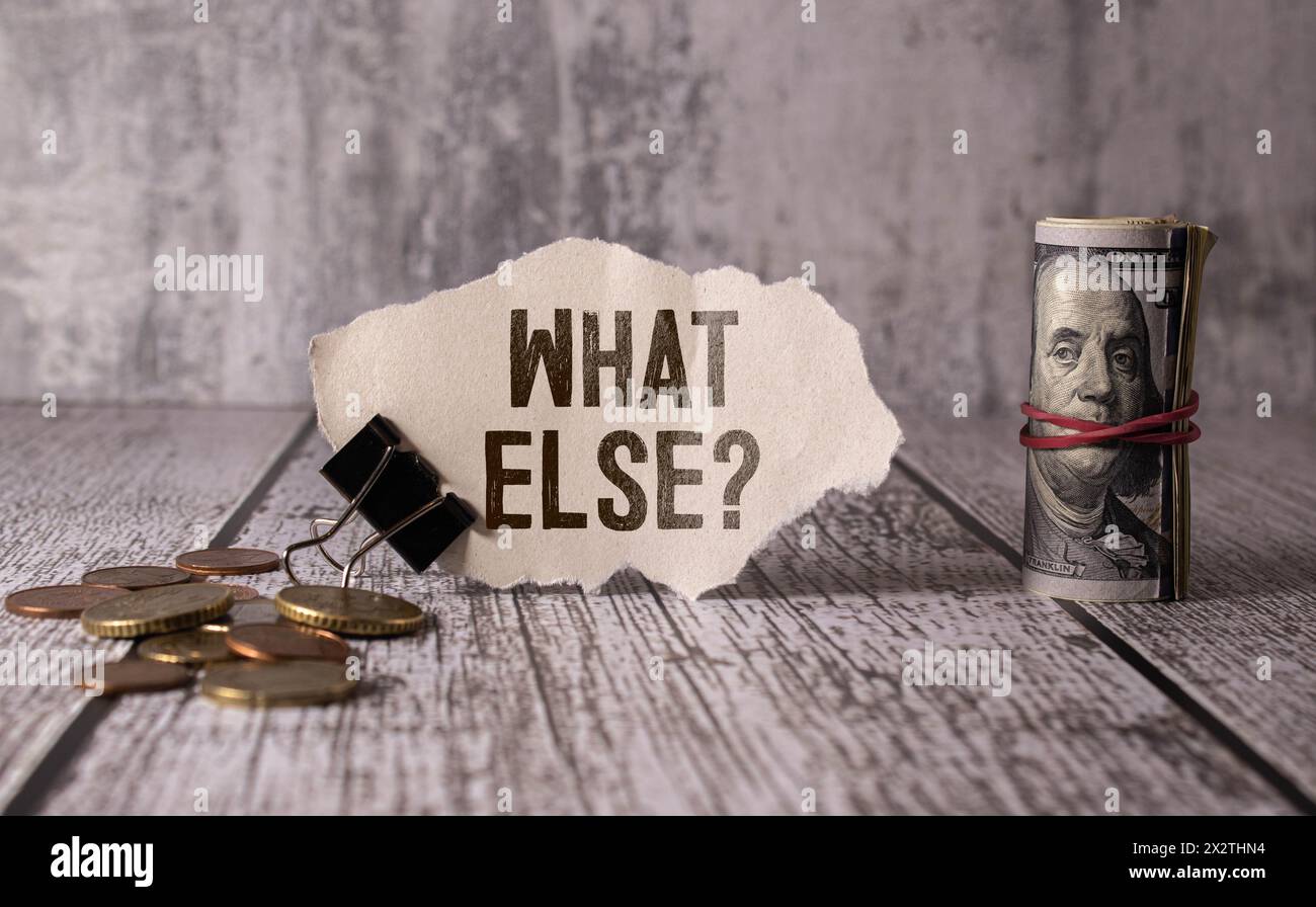 What else word written under torn paper concept Stock Photo - Alamy