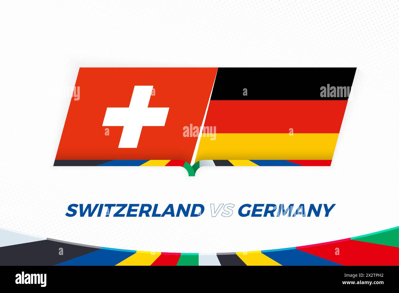 Switzerland vs Germany in Football Competition, Group A. Versus icon on ...