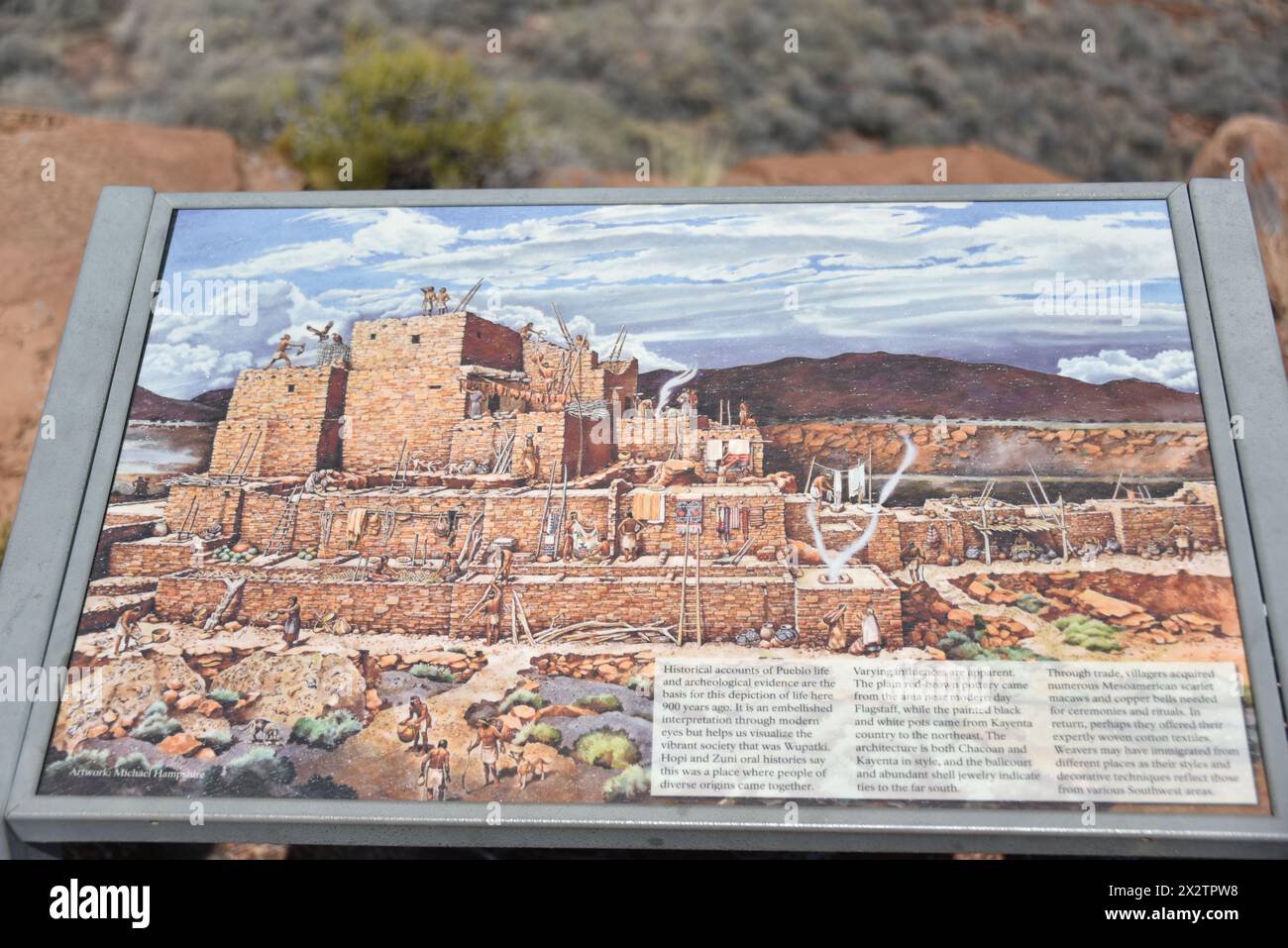 Flagstaff, AZ., U.S.A. June 5, 2018. Wupatki ruins of the Wupatki ...