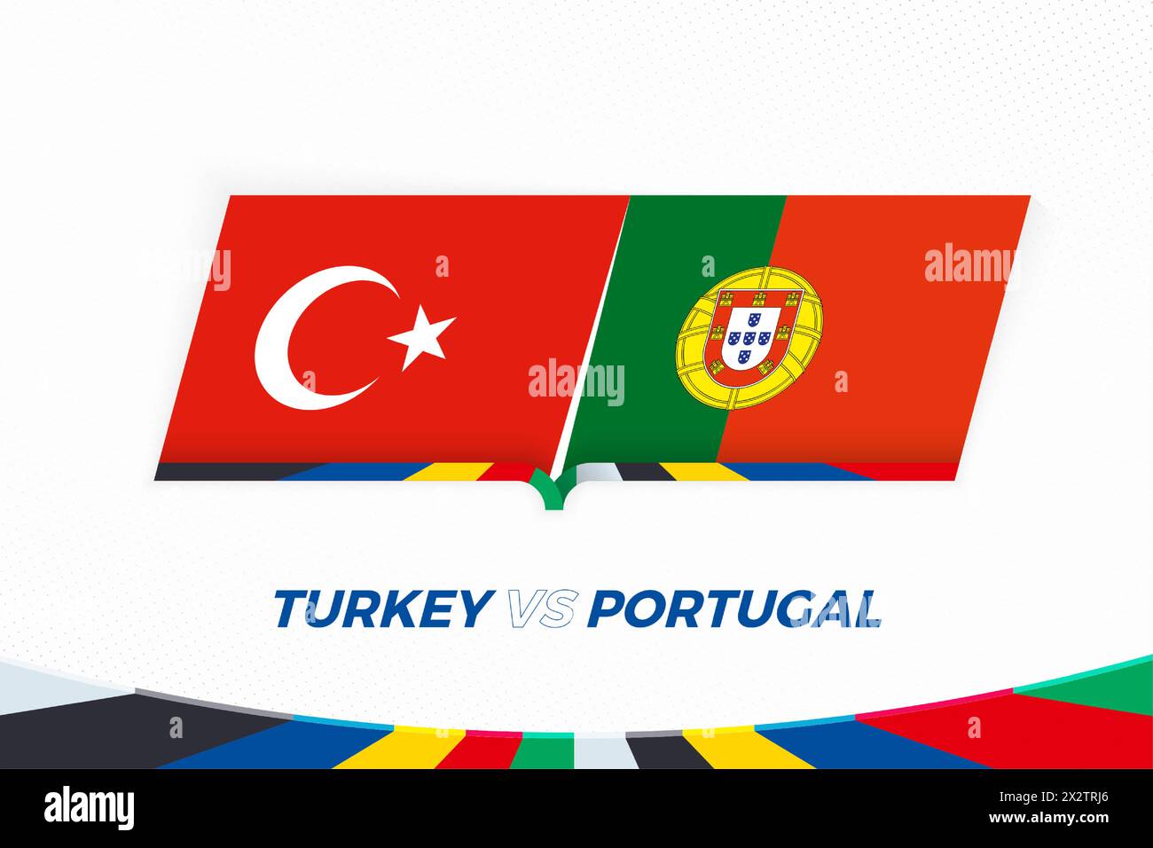 Turkey vs Portugal in Football Competition, Group F. Versus icon on ...