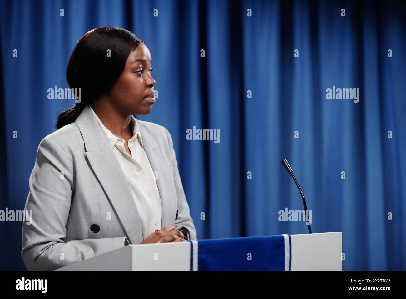 Black politician press hi-res stock photography and images - Alamy
