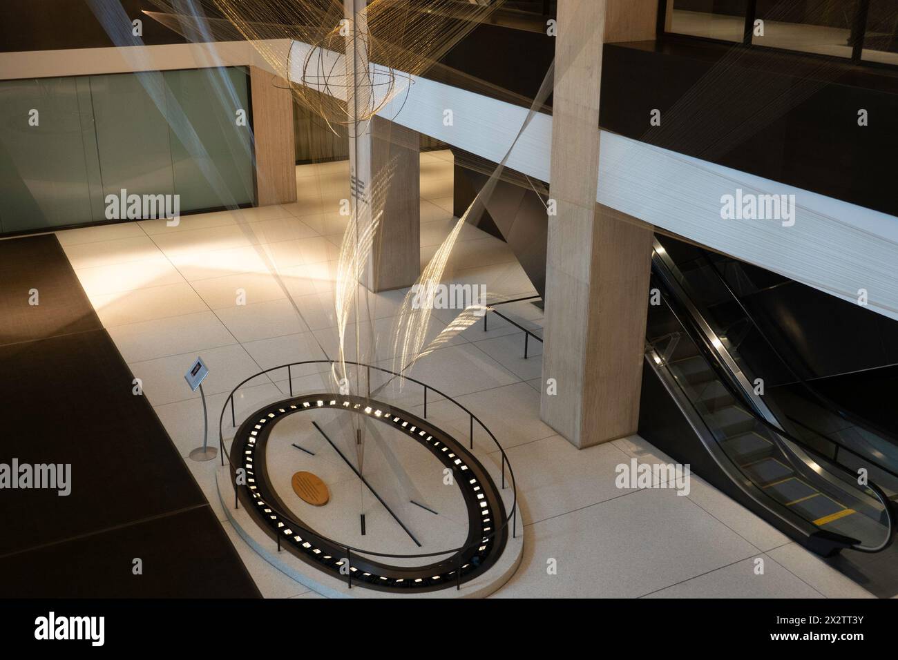 "Flight" Wire Sculpture by Richard Lippold in the former Pan Am ...