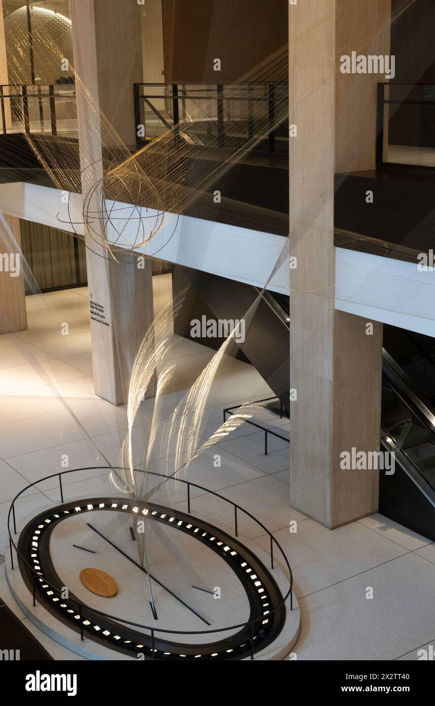 "Flight" Wire Sculpture by Richard Lippold in the former Pan Am ...