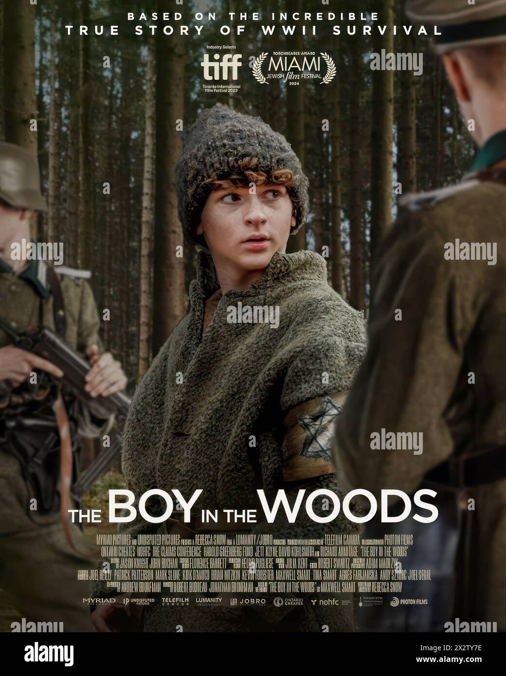 THE BOY IN THE WOODS, poster, Jett Klyne, 2023. © Menemsha Films ...