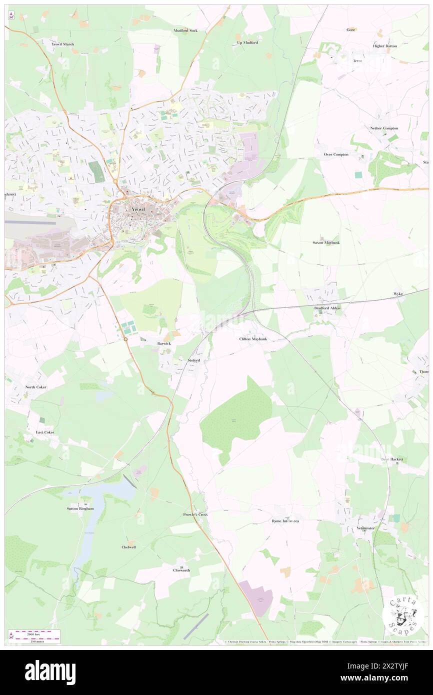 Map of yeovil hi-res stock photography and images - Alamy