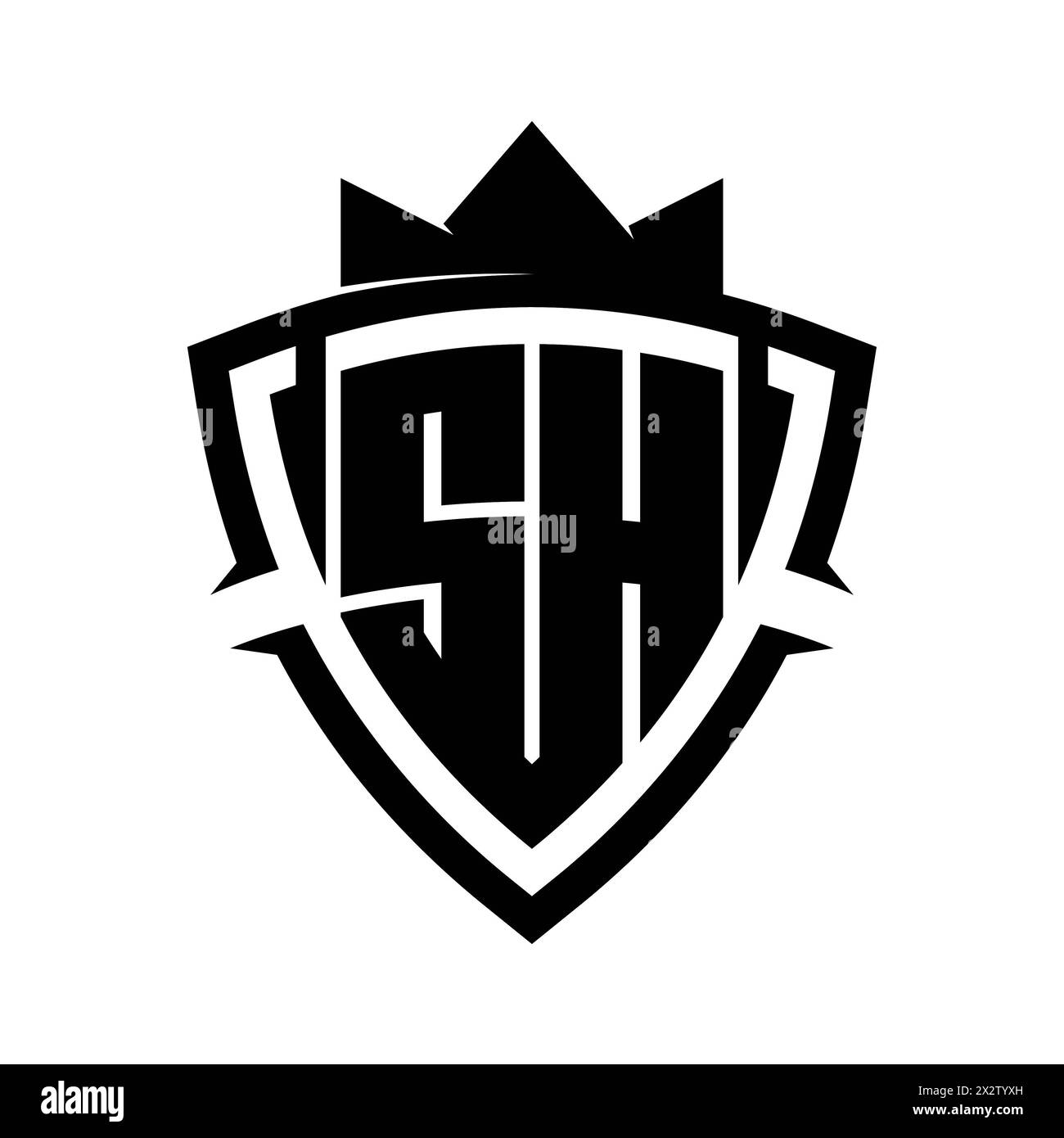 Letter sh logo hi-res stock photography and images - Alamy