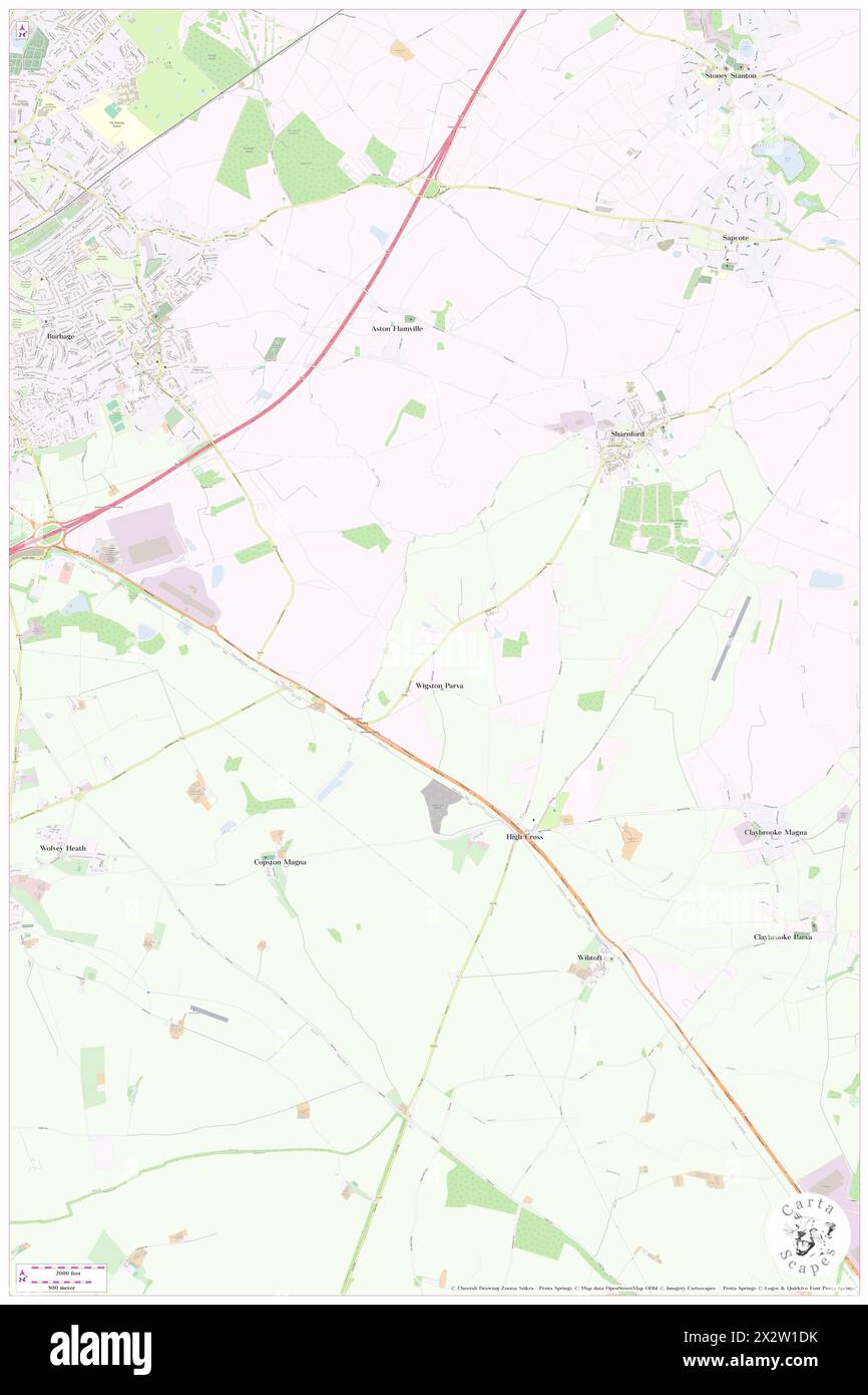 Wigston map hi-res stock photography and images - Alamy