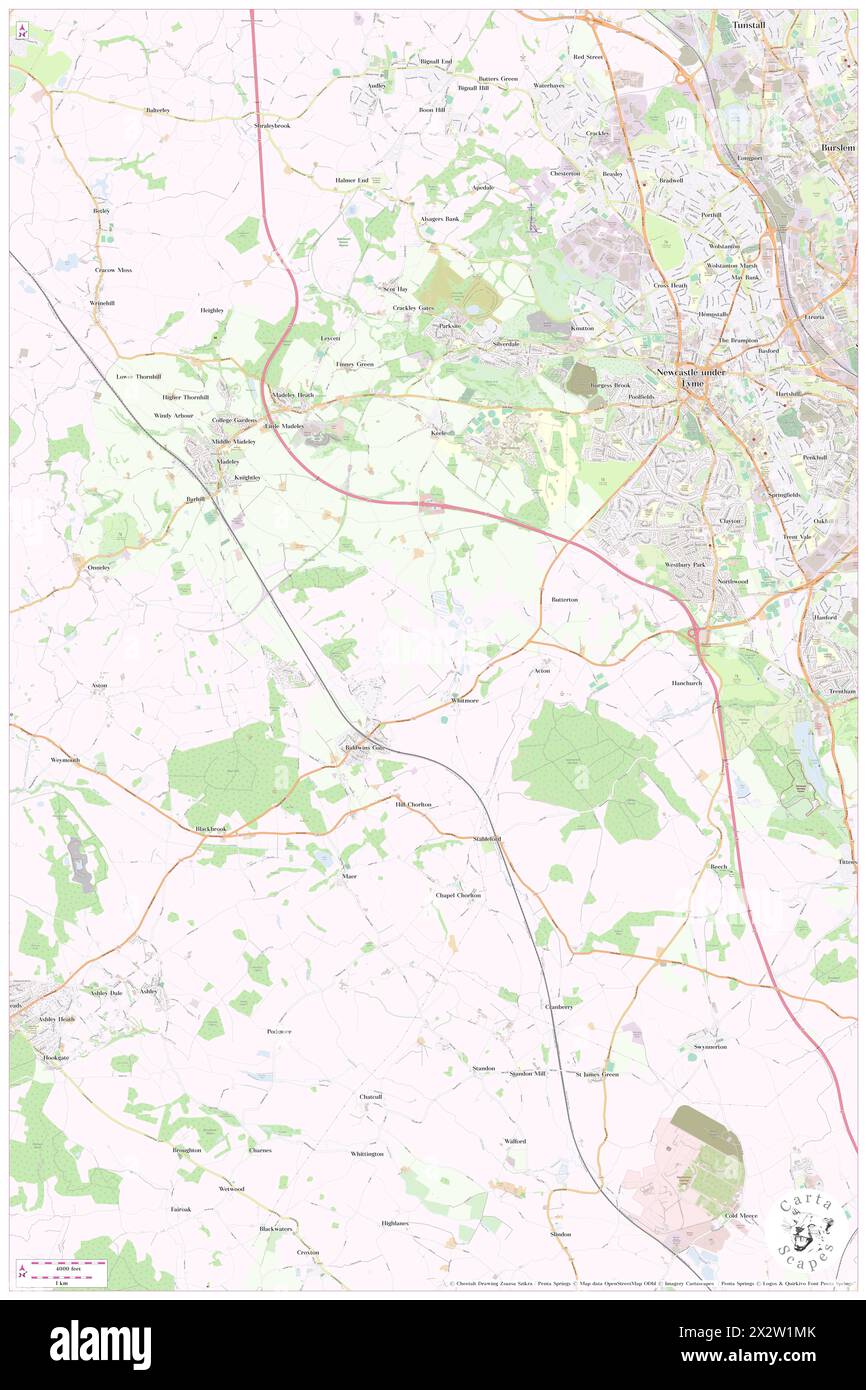 Whitmore, Staffordshire, GB, United Kingdom, England, N 52 58' 0'', S 2 ...