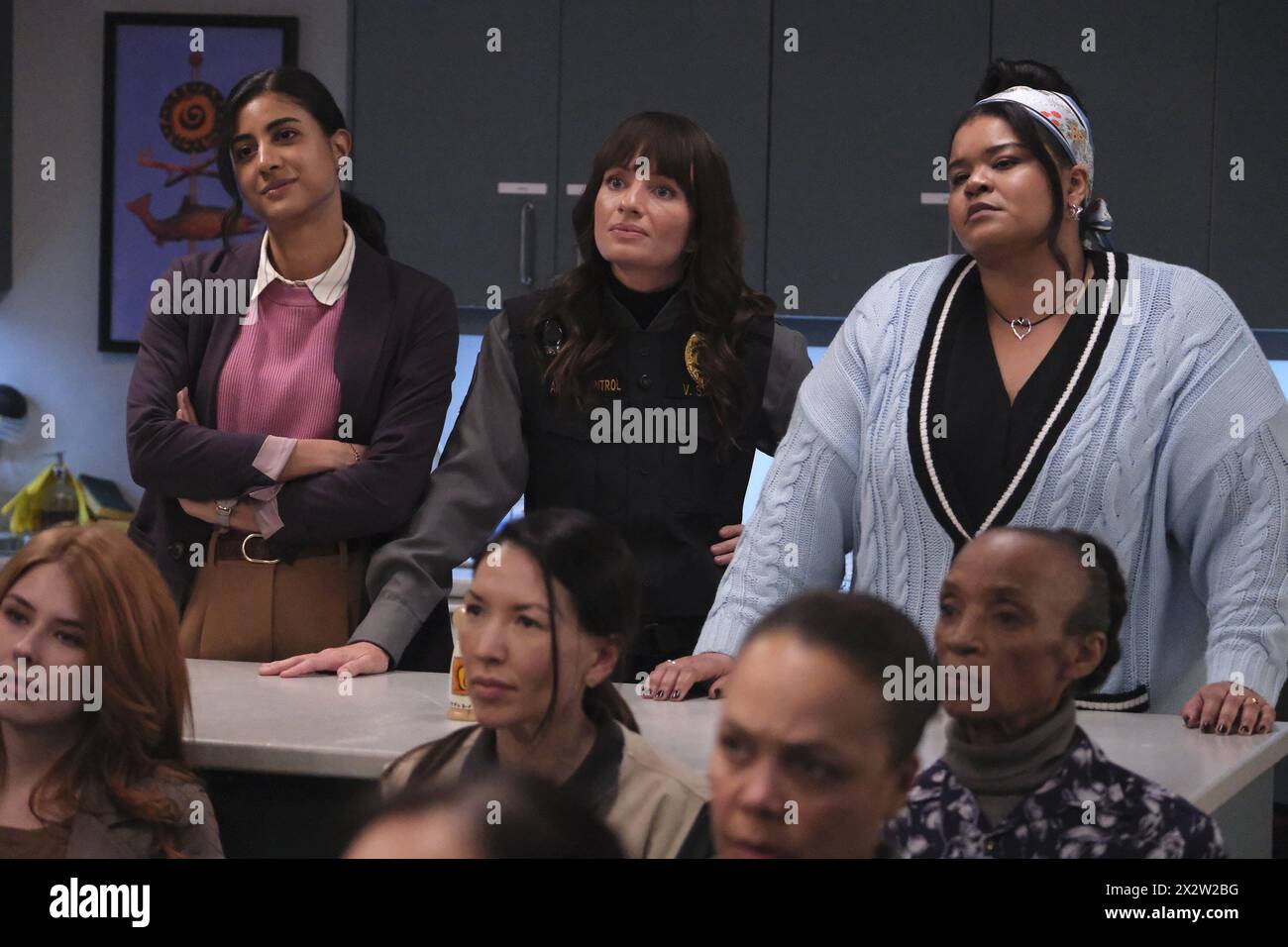 ANIMAL CONTROL, from left: Vella Lovell, Grace Palmer, Krystal Smith ...