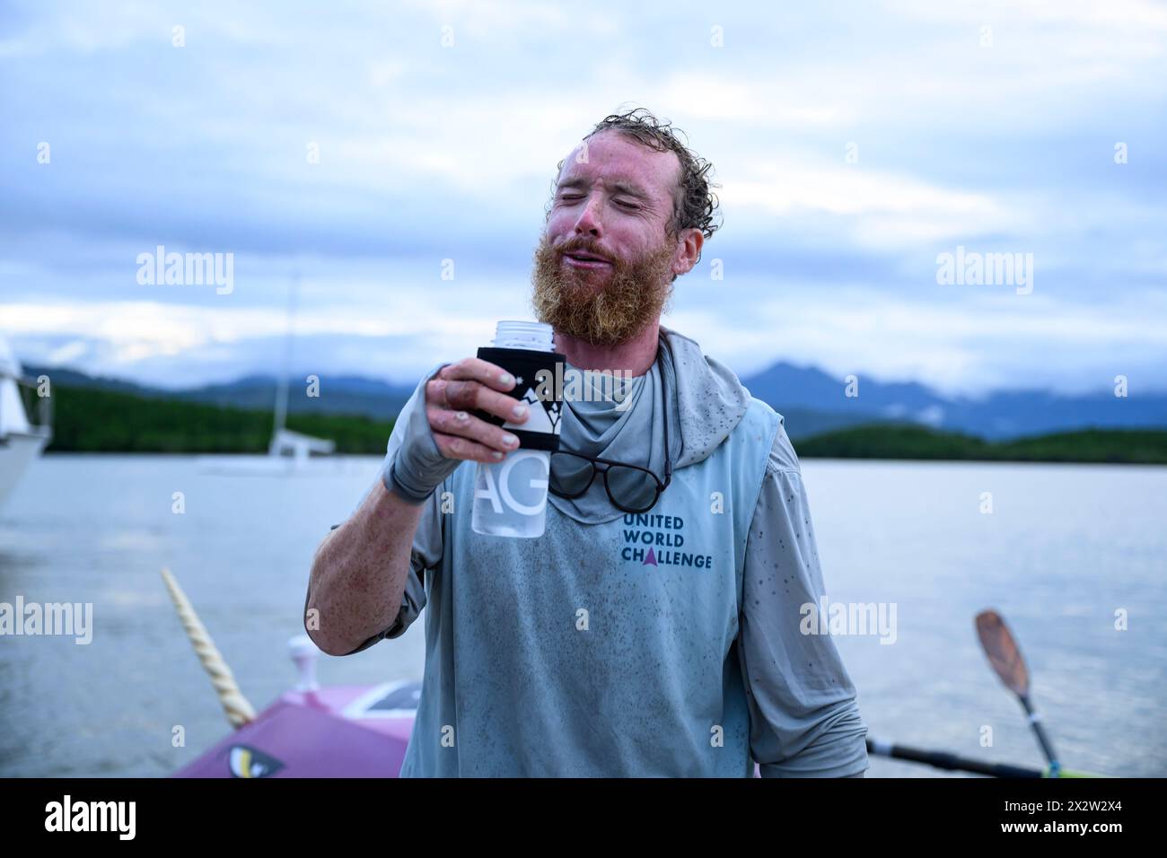 Port Douglas, Australia. 23rd Apr, 2024. Terence Steinberg reacts after ...