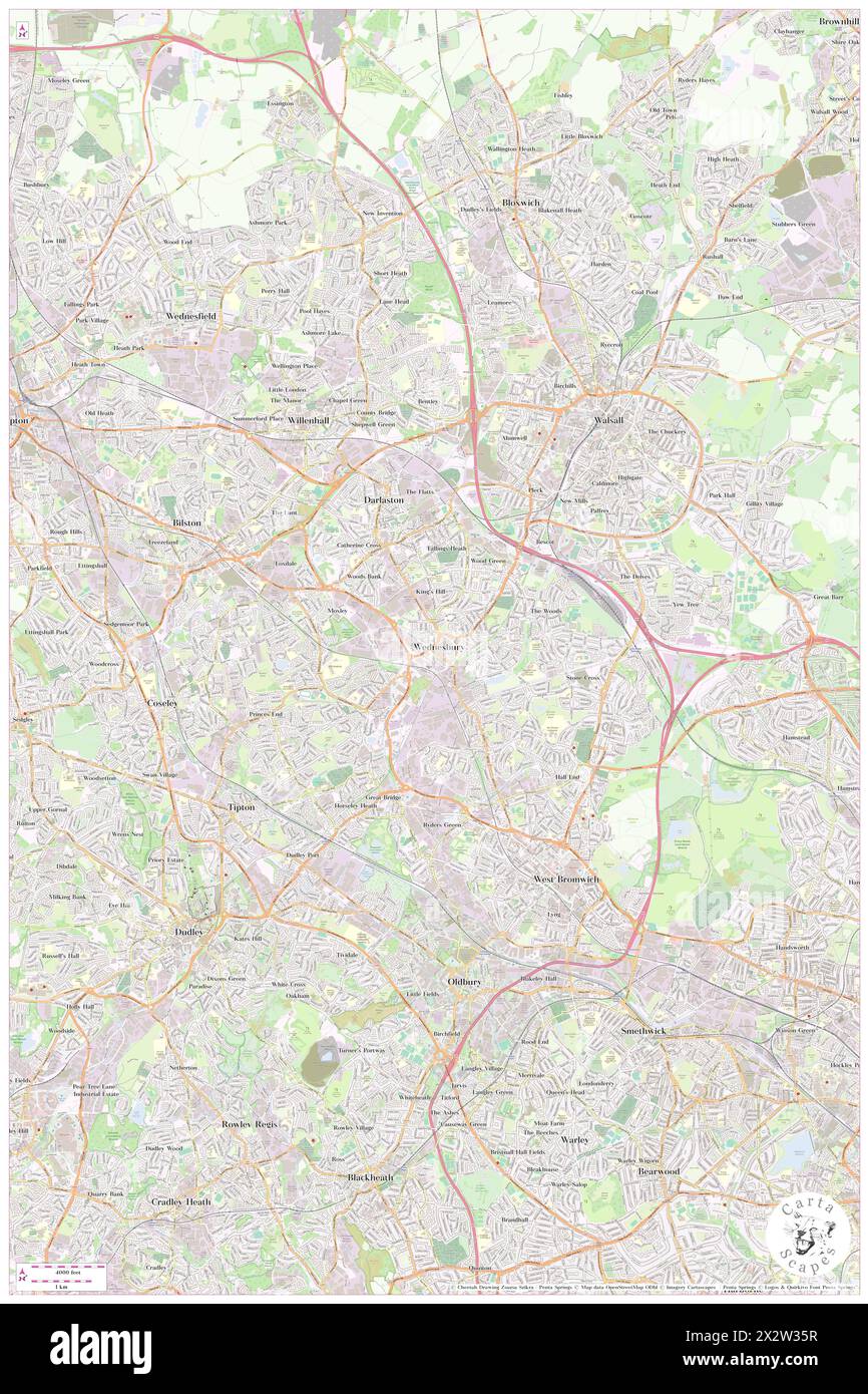 Wednesbury map hi-res stock photography and images - Alamy