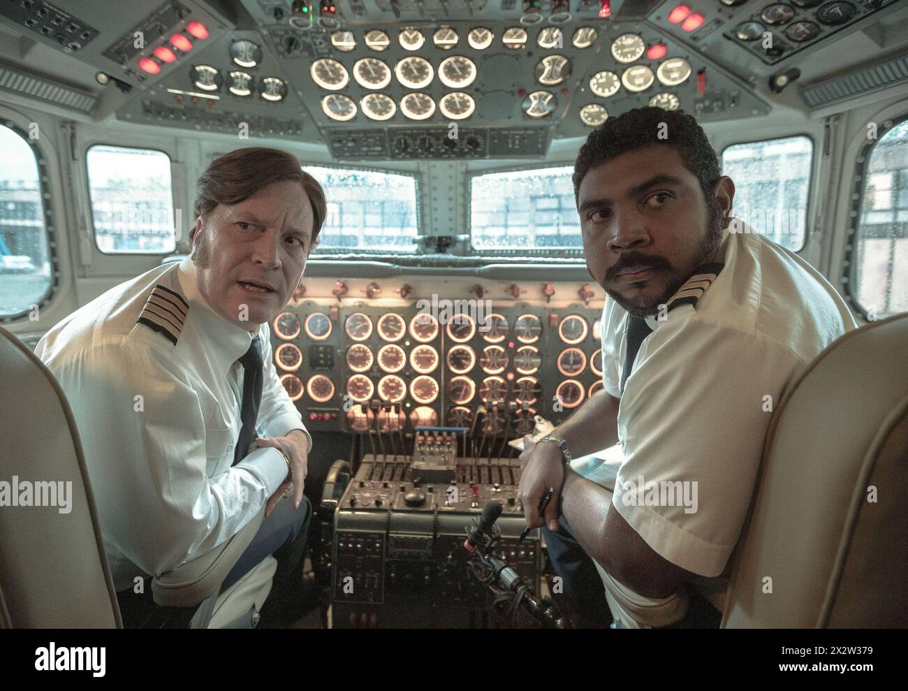 THE HIJACKING OF FLIGHT 601, (aka SECUESTRO AL VUELO 601), from left: Christian Tappan, Johan ...