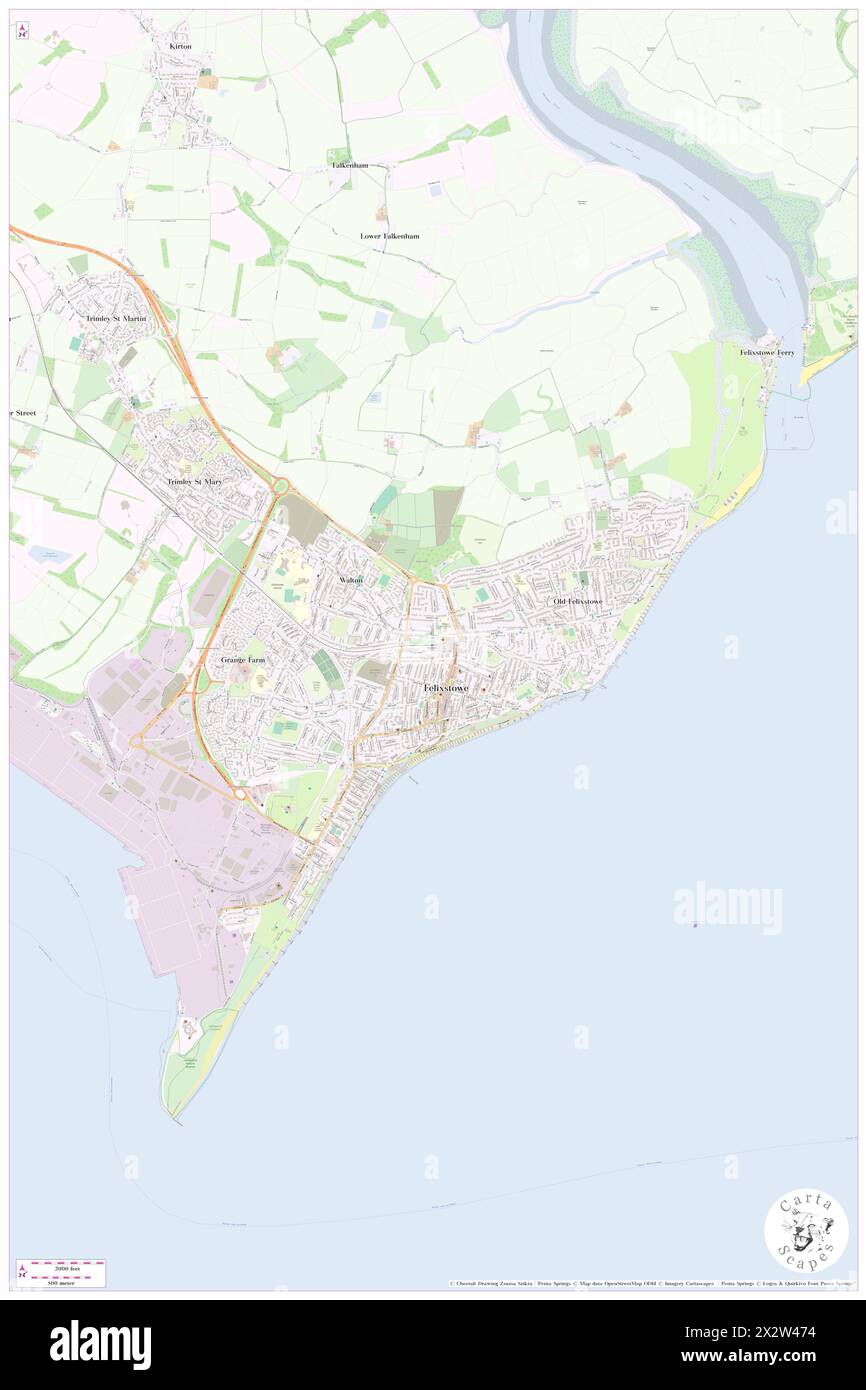 Map of walton Cut Out Stock Images & Pictures - Alamy