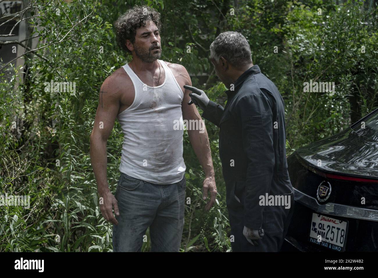 PARISH, from left: Skeet Ulrich, Giancarlo Esposito, Blood in the Water ...