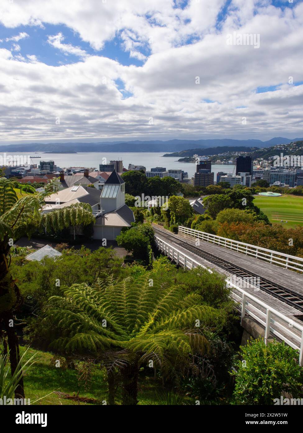 Cable Car Wellington Landscape Stock Photo - Alamy