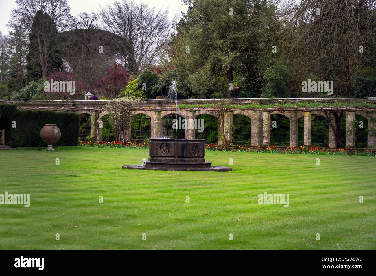 Hever Castle gardens in spring, Hever, Kent, England Stock Photo - Alamy