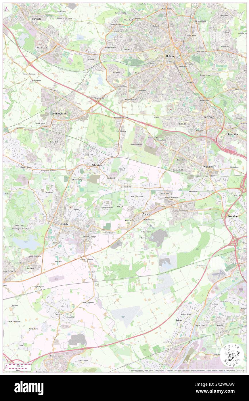 Tyldesley map hi-res stock photography and images - Alamy