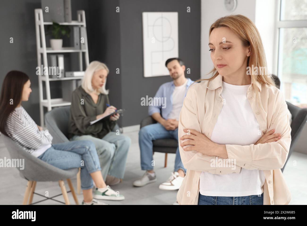 Mature woman see counsellor hi-res stock photography and images - Alamy