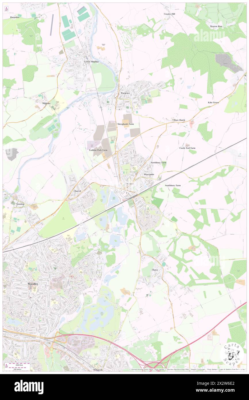 Map of twyford hi-res stock photography and images - Alamy