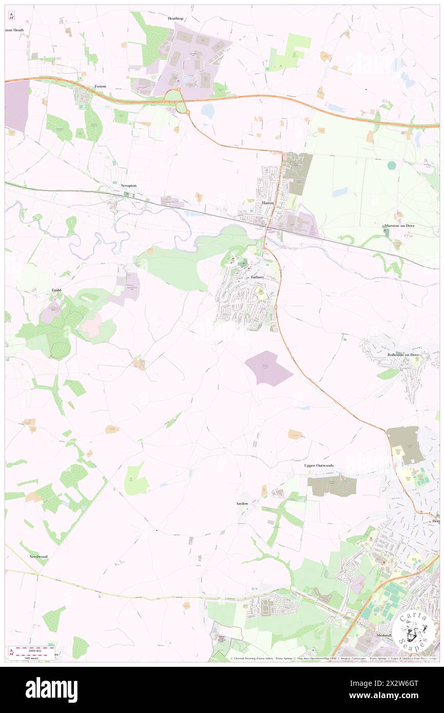 Tutbury, Staffordshire, GB, United Kingdom, England, N 52 51' 21'', S 1 ...