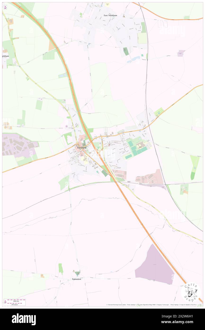 Tuxford map hi-res stock photography and images - Alamy