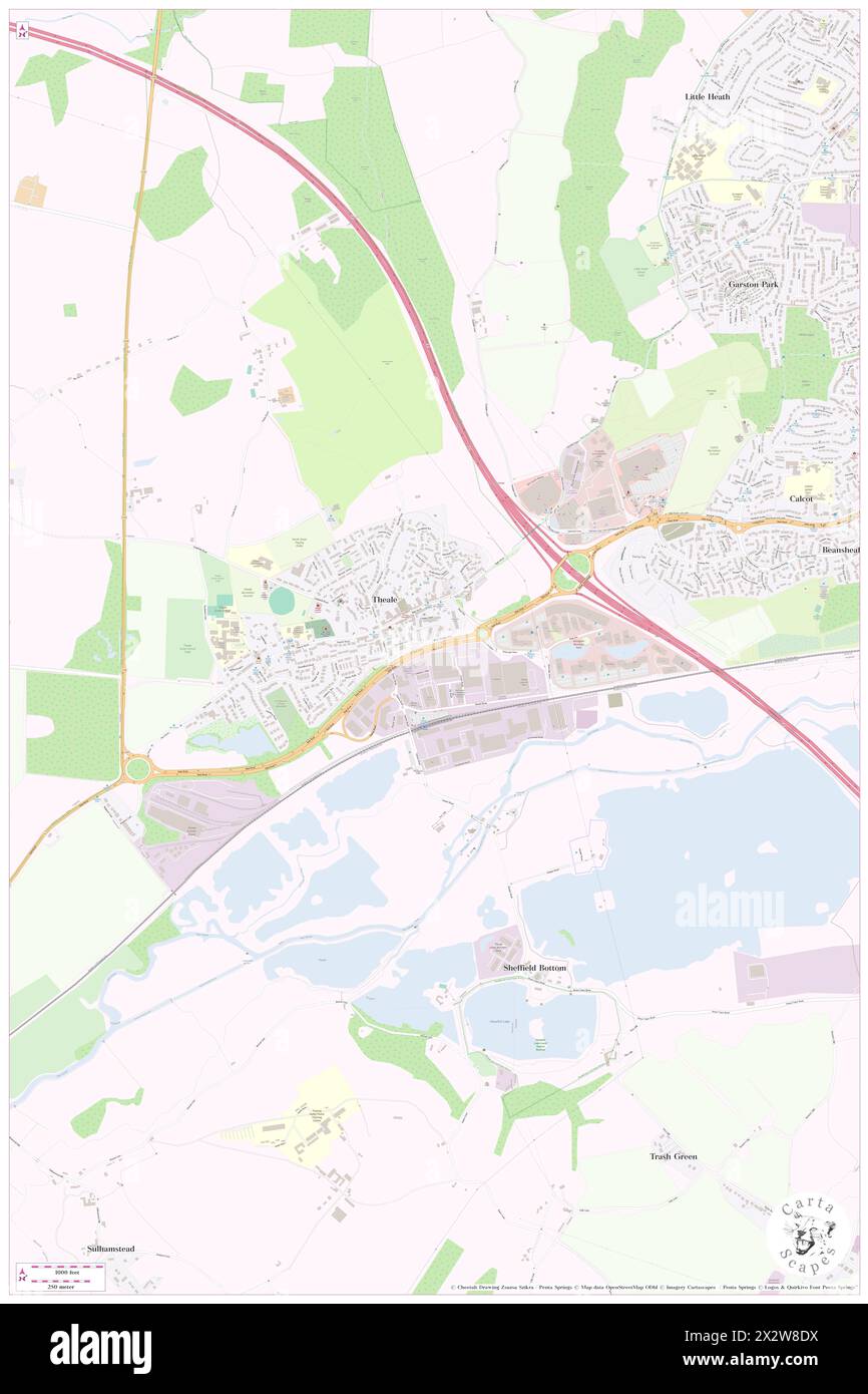 Theale map hi-res stock photography and images - Alamy