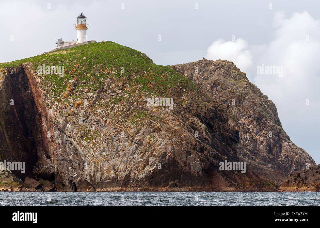 Flannan Isles and Lighthouse Stock Photo - Alamy