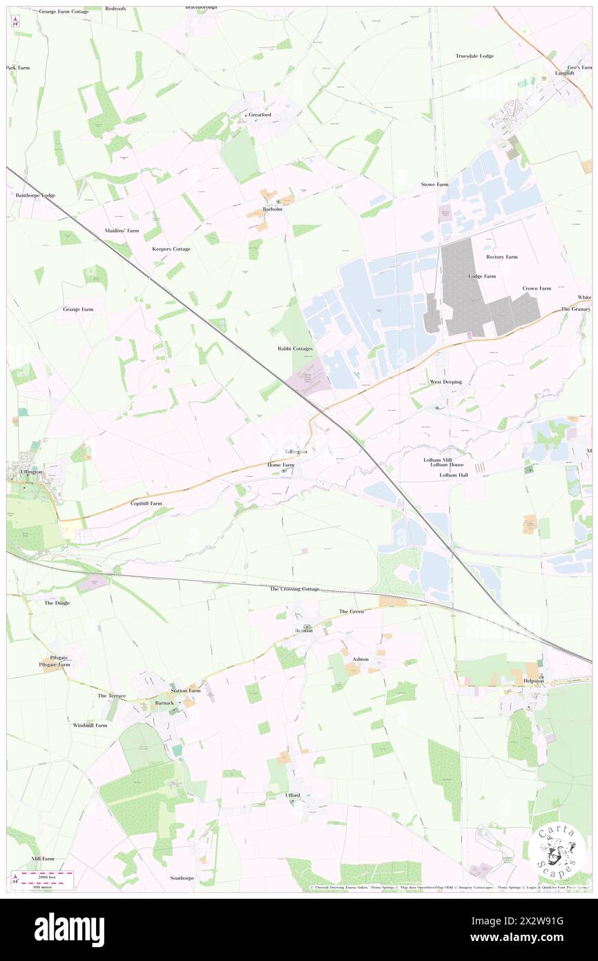Tallington, Lincolnshire, GB, United Kingdom, England, N 52 39' 35'', S ...