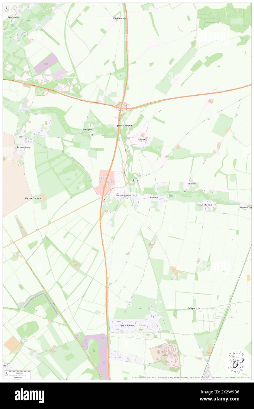 Sutton scotney map hi-res stock photography and images - Alamy
