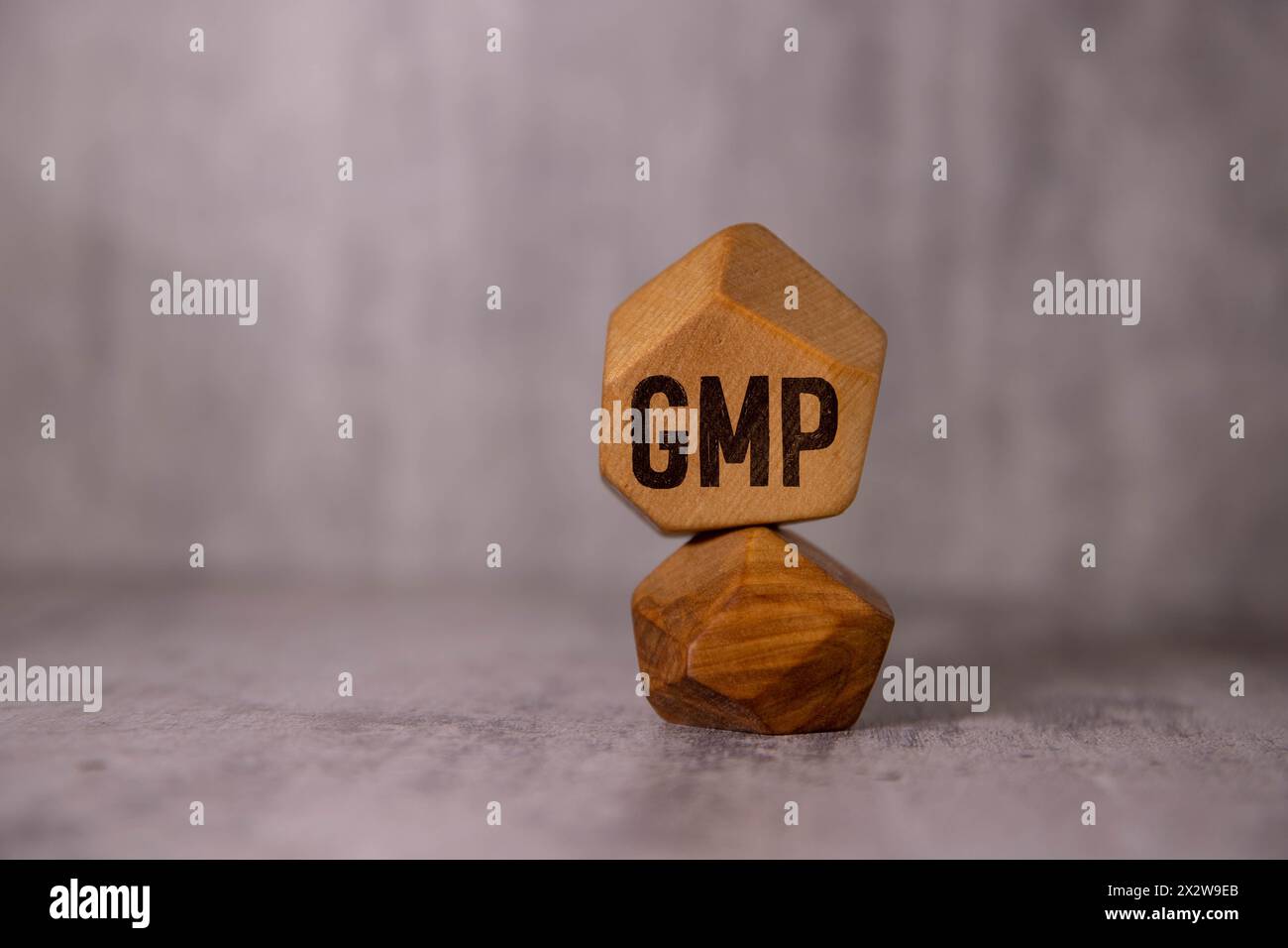 GMP, good manufacturing practice symbol. Concept words GMP, good ...