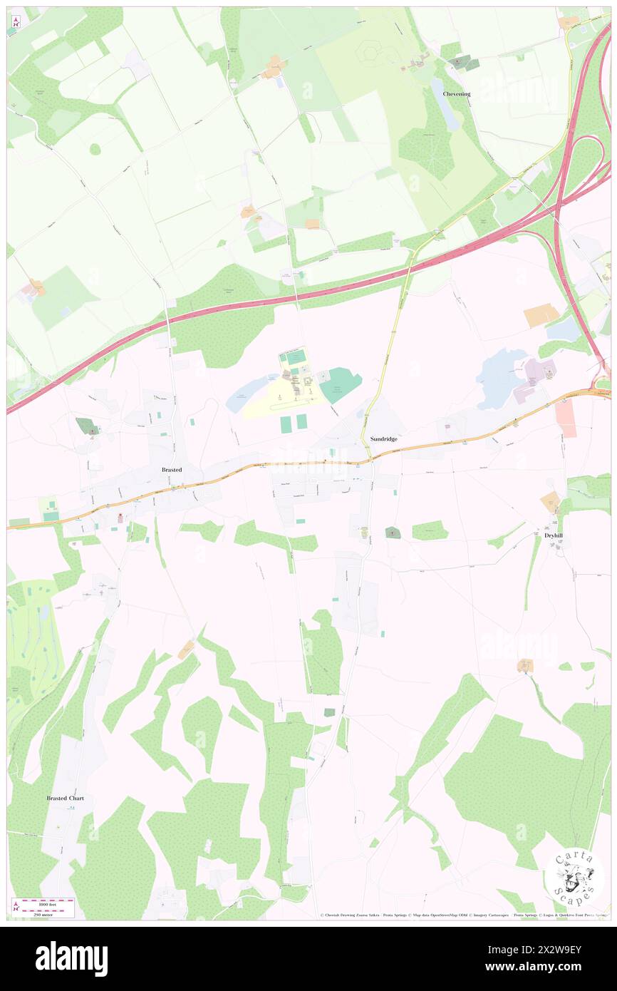 Map of sundridge hi-res stock photography and images - Alamy