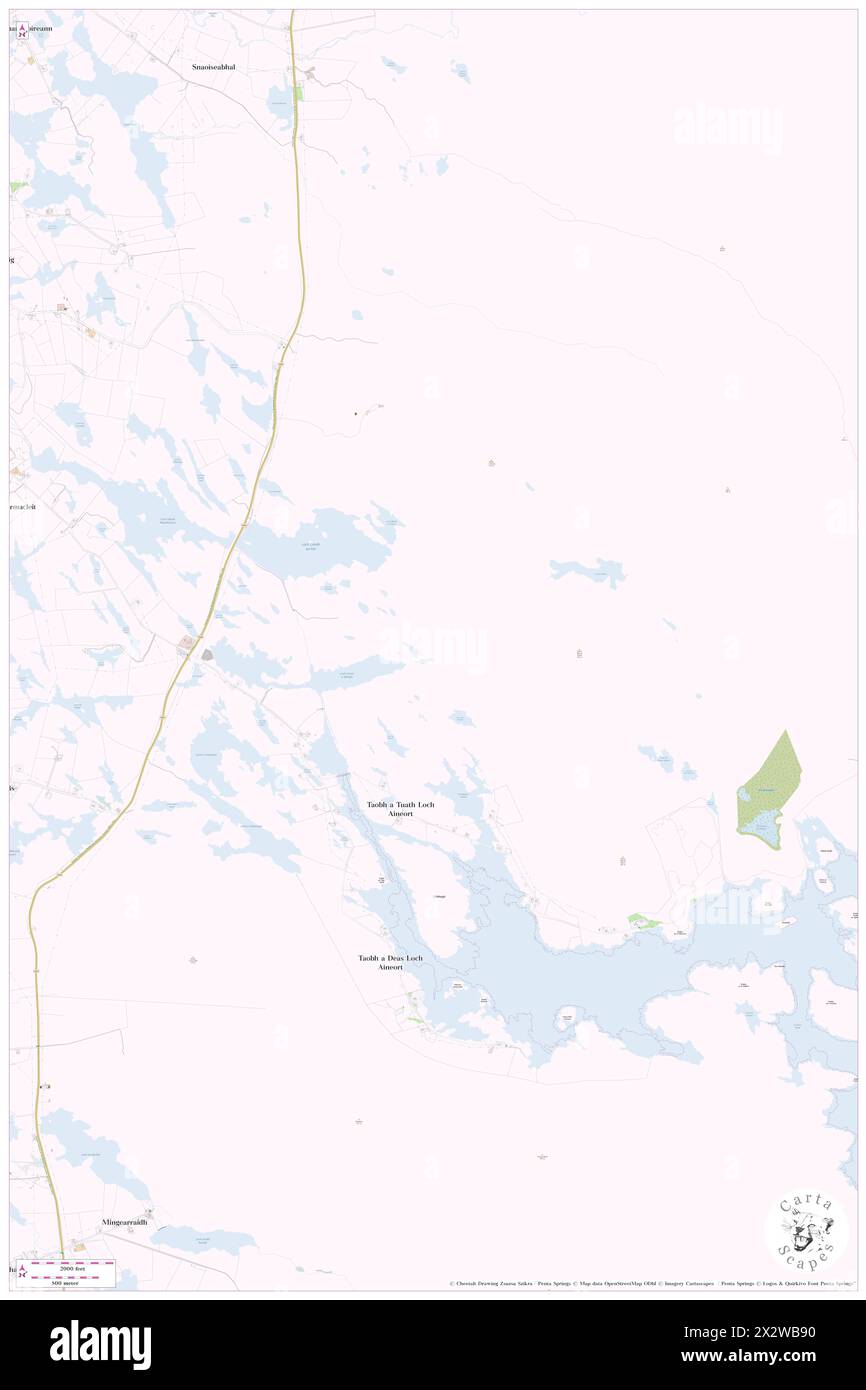 Map of south uist Cut Out Stock Images & Pictures - Alamy