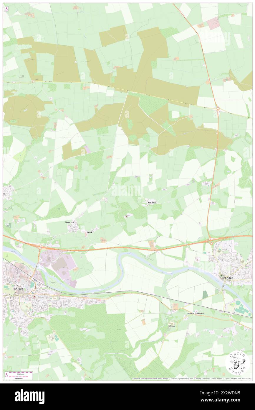 Sandhoe, Northumberland, GB, United Kingdom, England, N 54 59' 27'', S ...